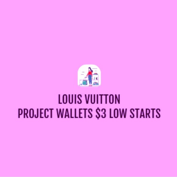 Louis Vuitton | Bags | 3 Low Starts For Louis Vuitton Project Wallets ...